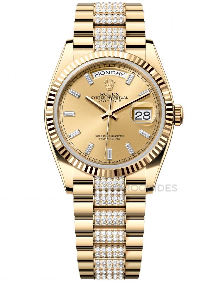 ROLEX 勞力士 - DAY-DATE系列 - 128238-0133 - 手表價錢、價格、詳細規格查詢 - Horoguides 名錶指南 ...